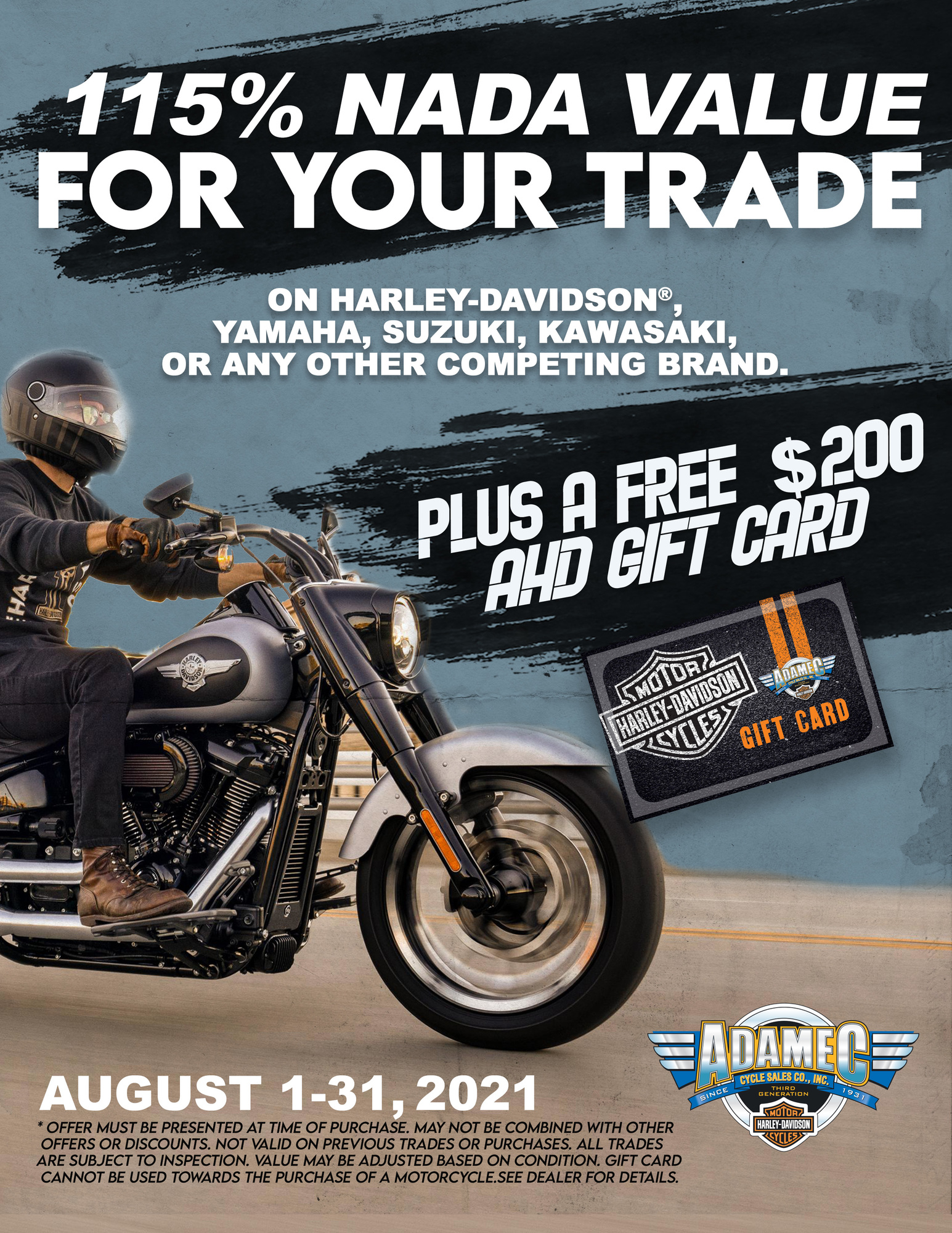 Harley-Davidson Promotions | Florida | Adamec Harley-Davidson